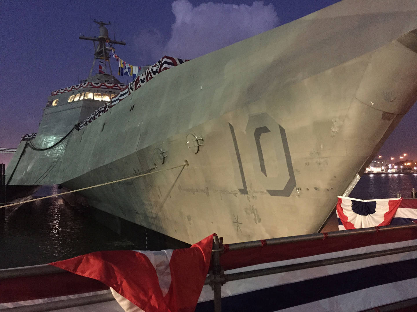 Austal USA: Austal Hosts Christening Of New Littoral Combat Ship ...